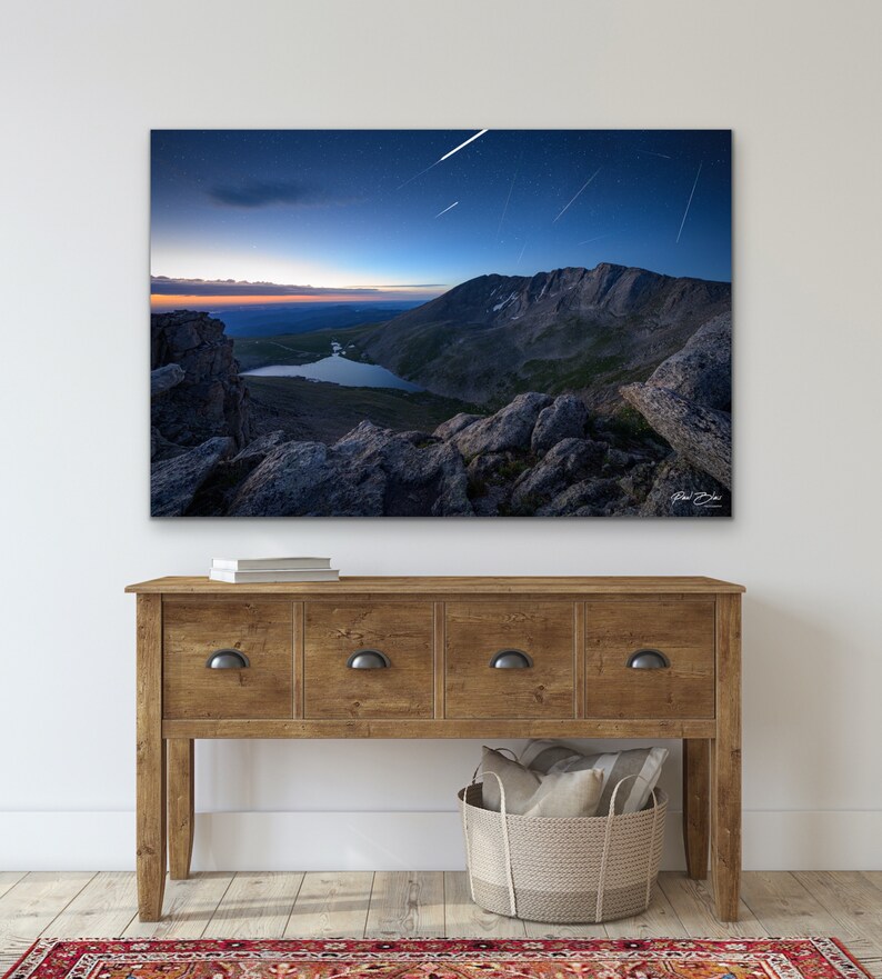 Mt Blue Sky Perseids Meteor Shower Print - Colorado 14er ...