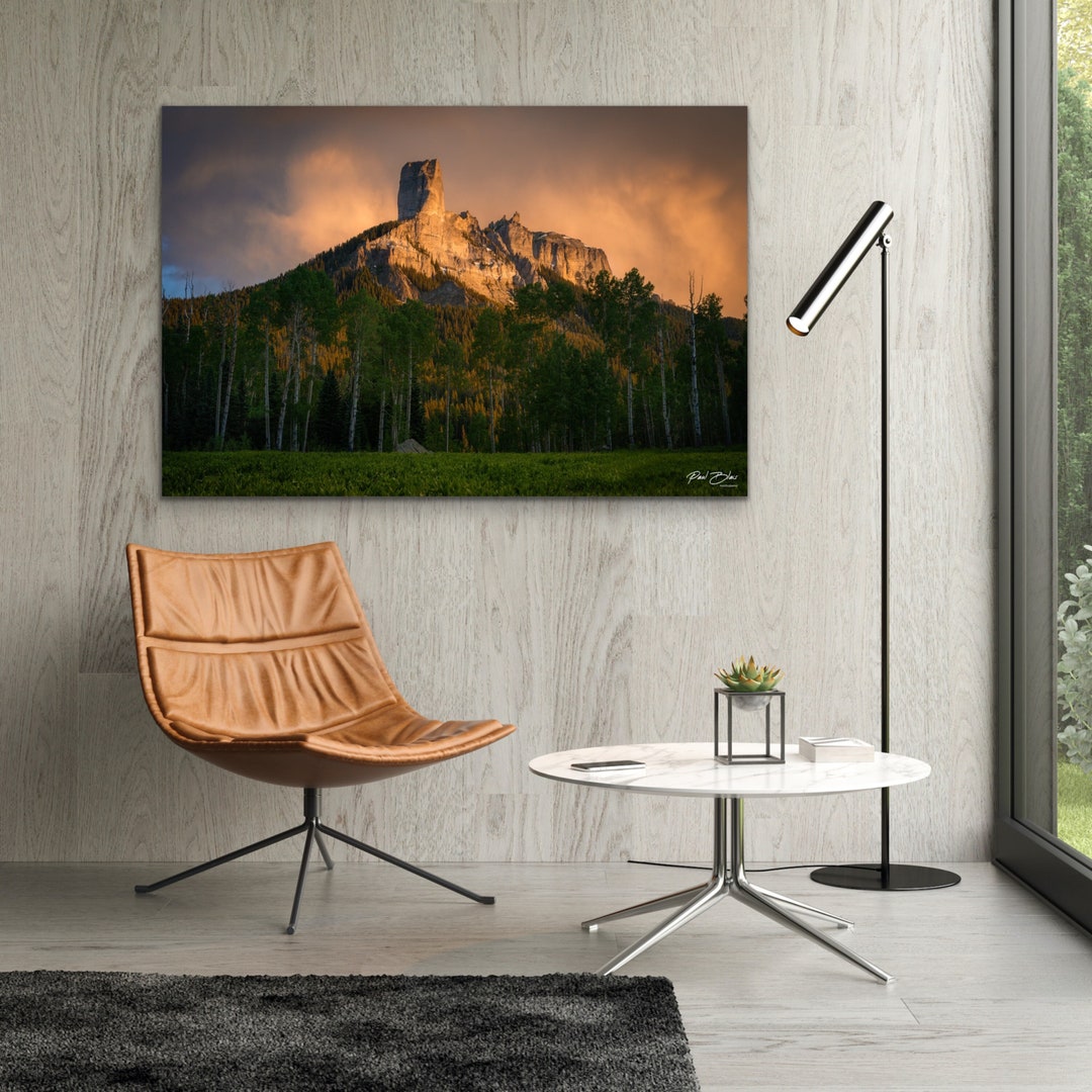 San Juan Mountains Photo - Courthouse Mountain Print - Colorado Sunset ...