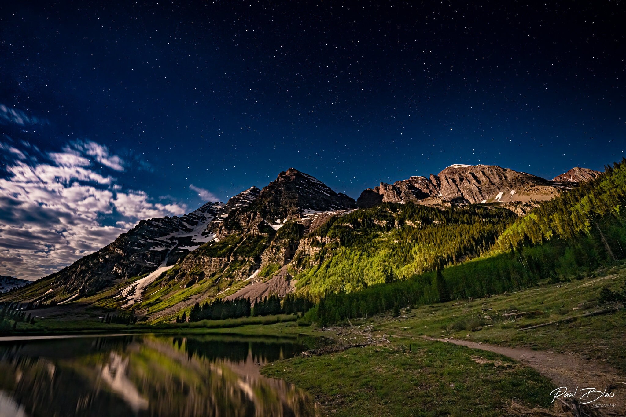 Colorado Scenery At Night
