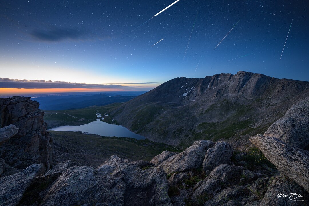 Mt Blue Sky Perseids Meteor Shower Print - Colorado 14er ...