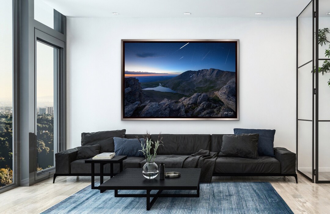 Mt Blue Sky Perseids Meteor Shower Print Colorado 14er Astrophotography ...
