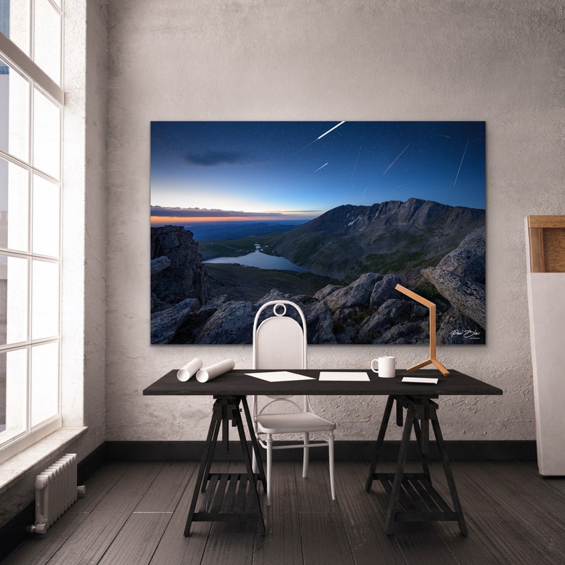 Mt Blue Sky Perseids Meteor Shower Print - Colorado 14er ...