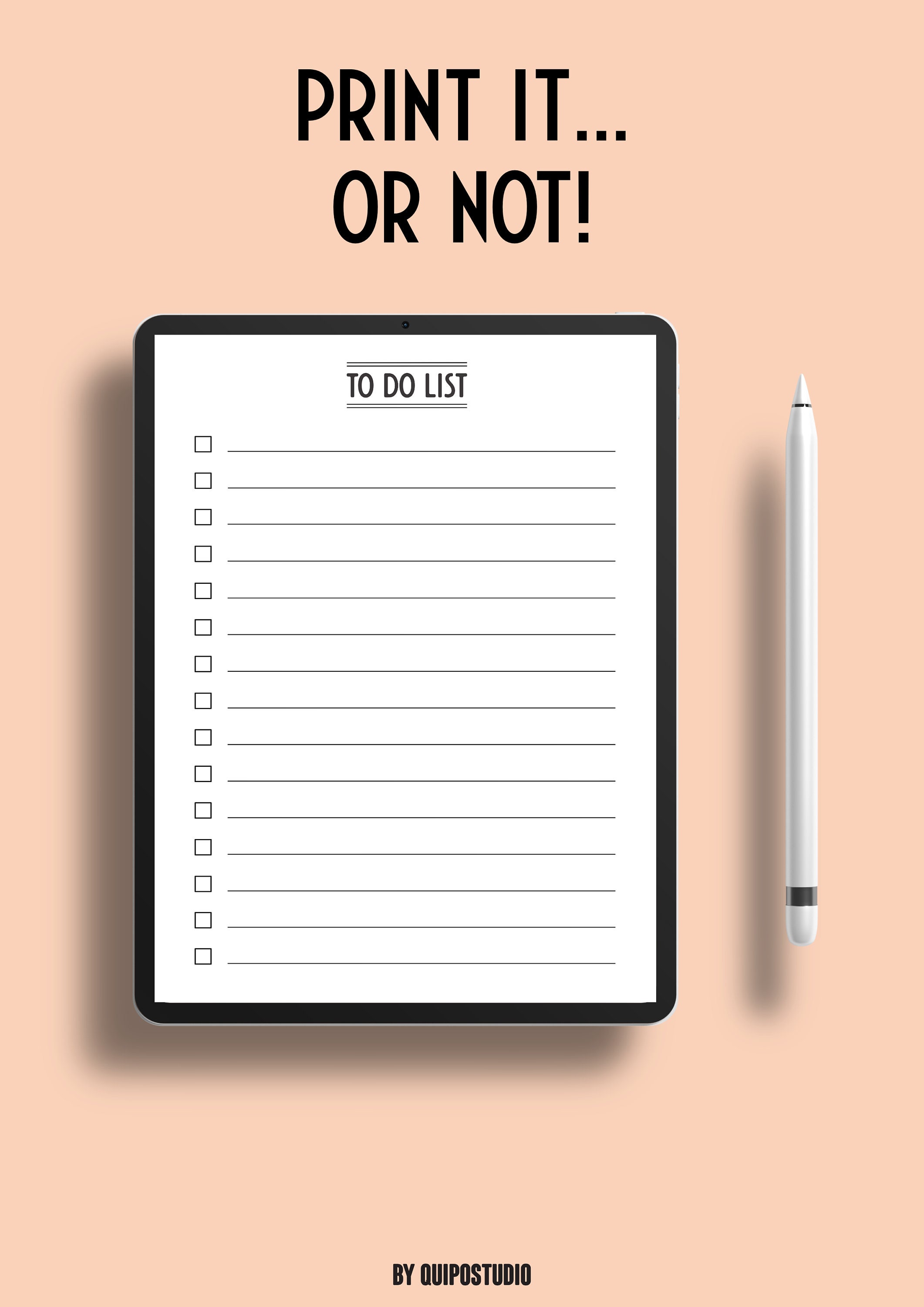 Simple to Do List | A4, A5, Letter Size | Minimal Template | to Do List ...