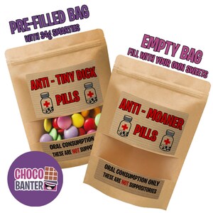 Anti - SNORING Pills | Joke Gift | Novelty Sweet Bag | Funny Birthday ...