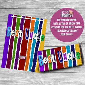 Best Uncle Novelty Chocolate Bar Chocolate for Uncle Uncle - Etsy