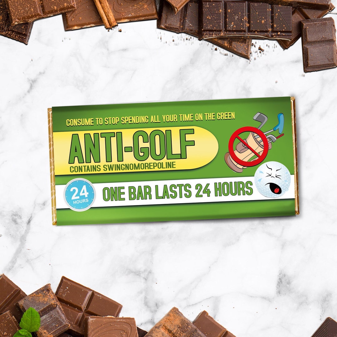Anti-golf Novelty Chocolate Bar: Funny Golfer Gift - Etsy