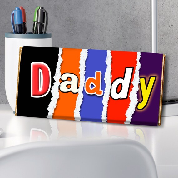 DADDY Novelty Chocolate Bar Chocolate for Dad Father Day | Etsy