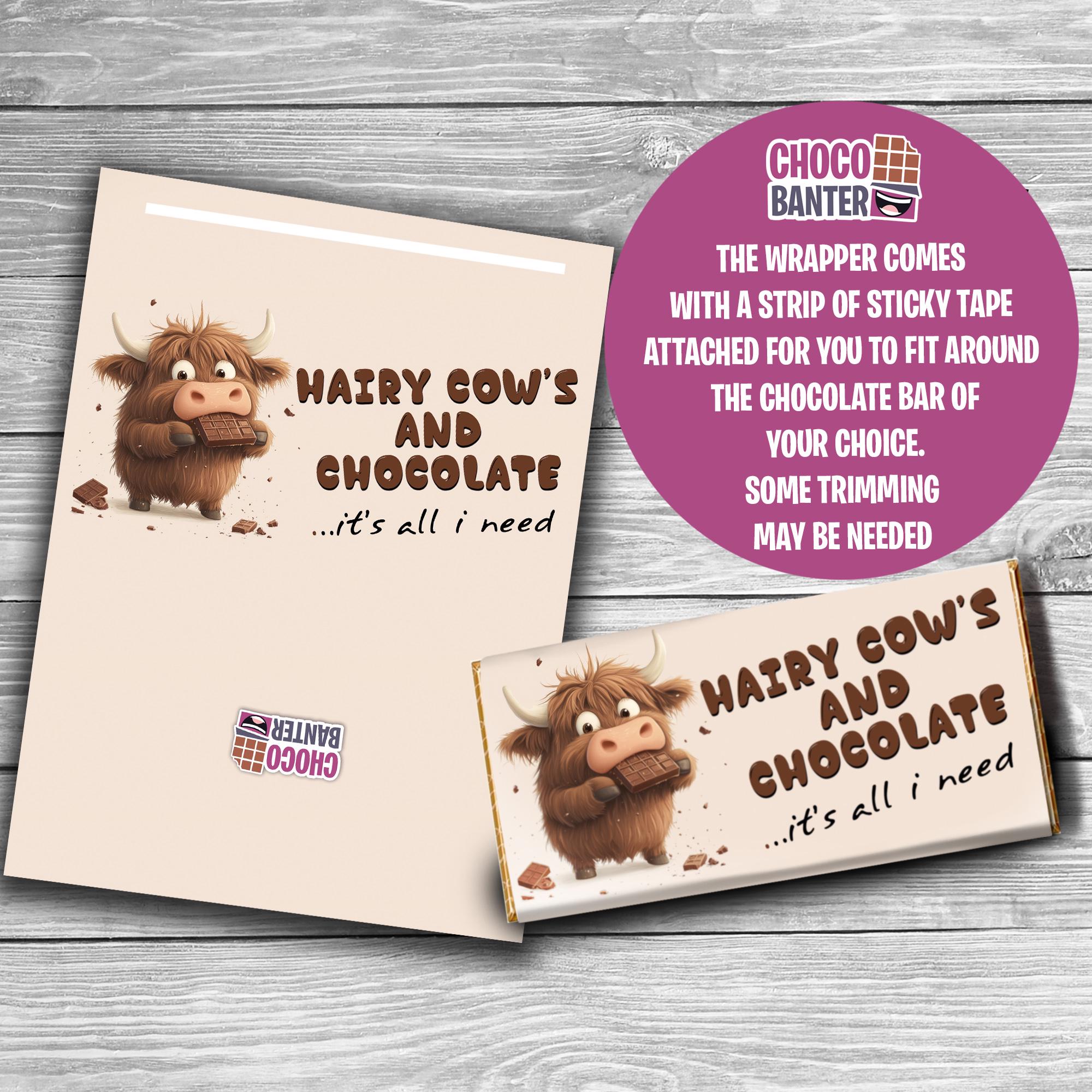Highland Cow Chocolate Bar Wrapper: Fun Animal Gift - Etsy