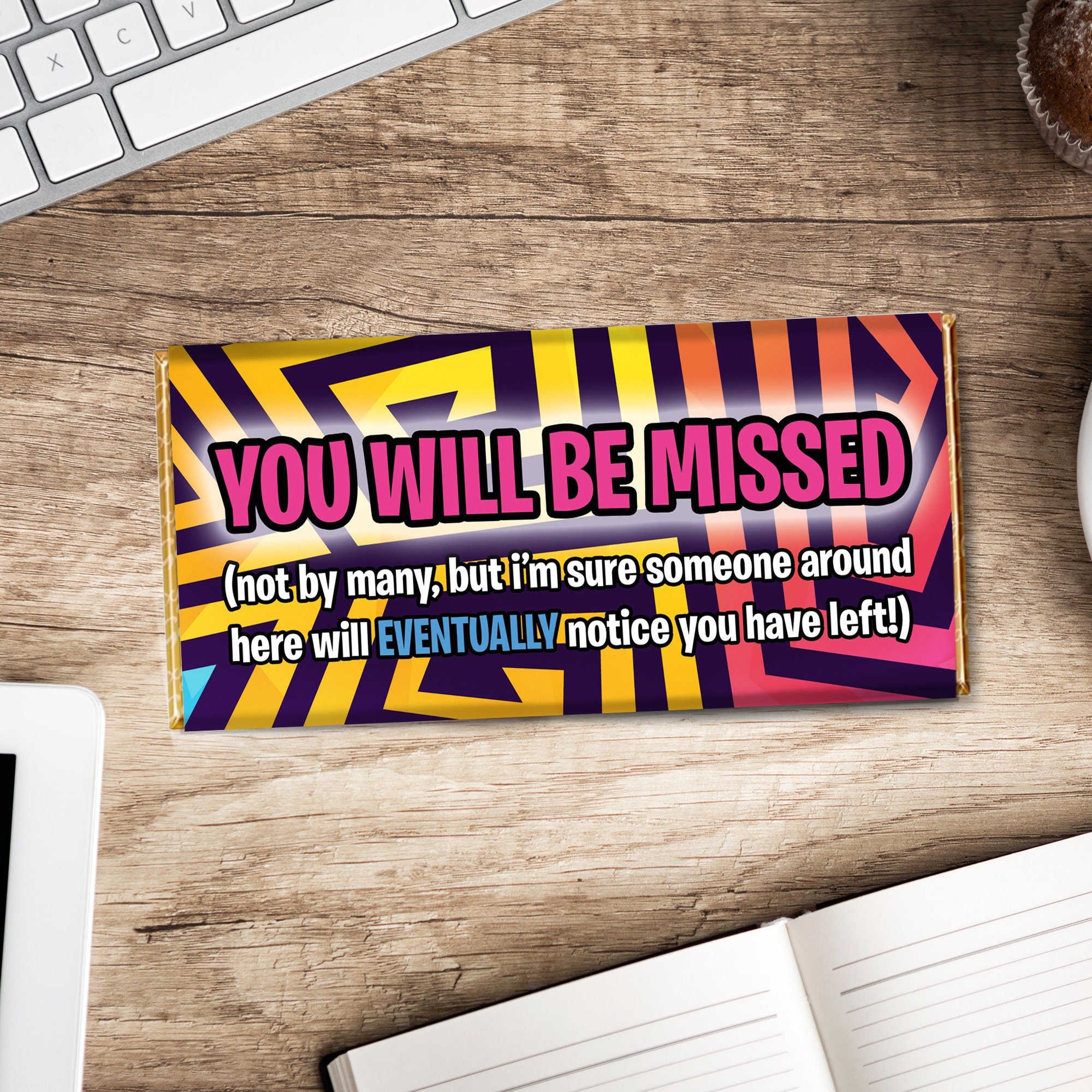 You Will Be Missed...... New Job Funny Chocolate Wrapper - Etsy