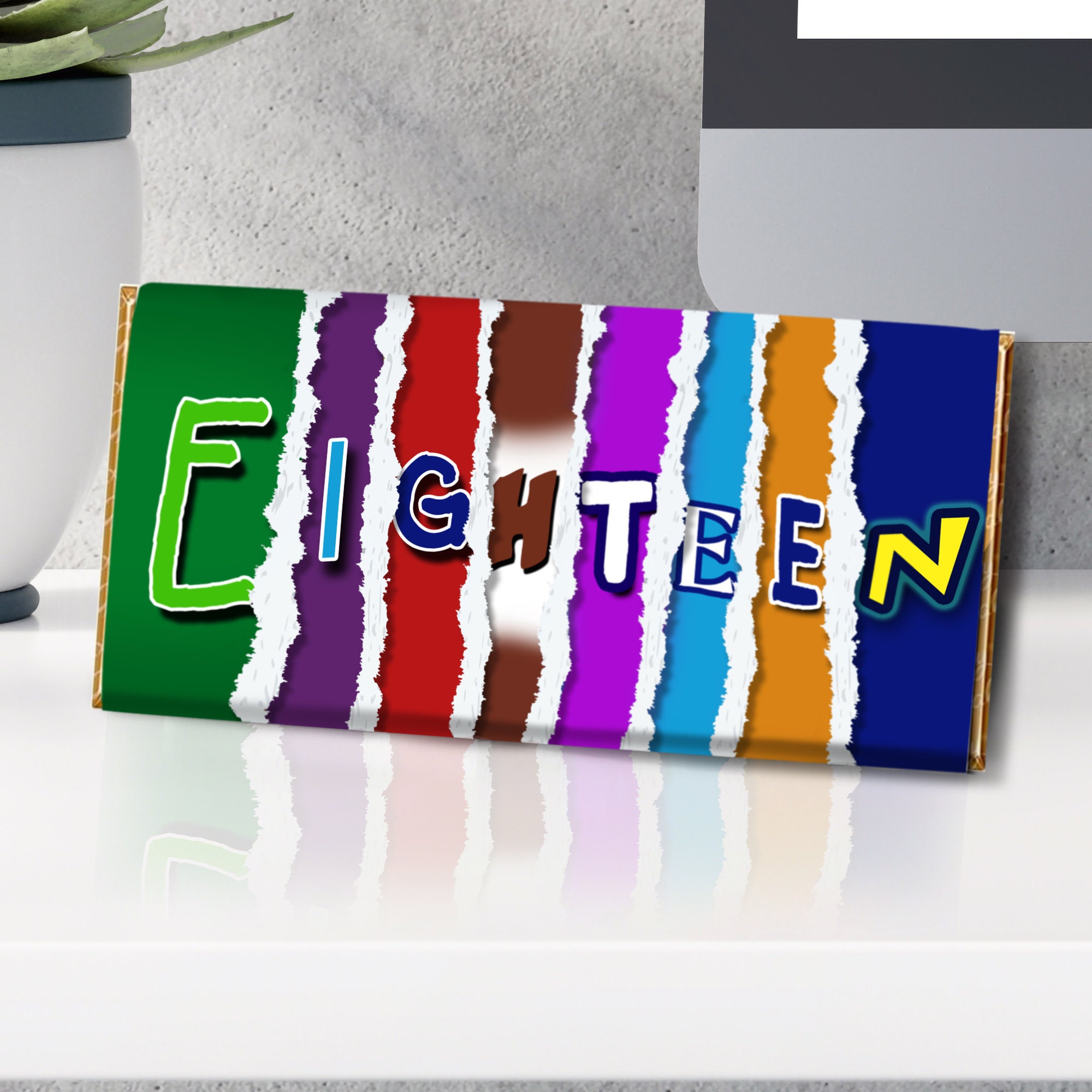 18th Birthday Novelty Chocolate Bar Printed Chocolate - Etsy UK