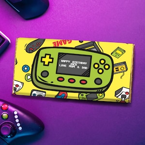 Personalized Gaming Fuel Chocolate Bar Wrapper | Gamer Gift - Etsy UK