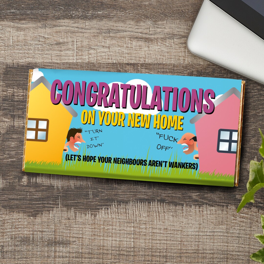 New Home Novelty Chocolate Bar | New Home Gift | Funny House Warming ...