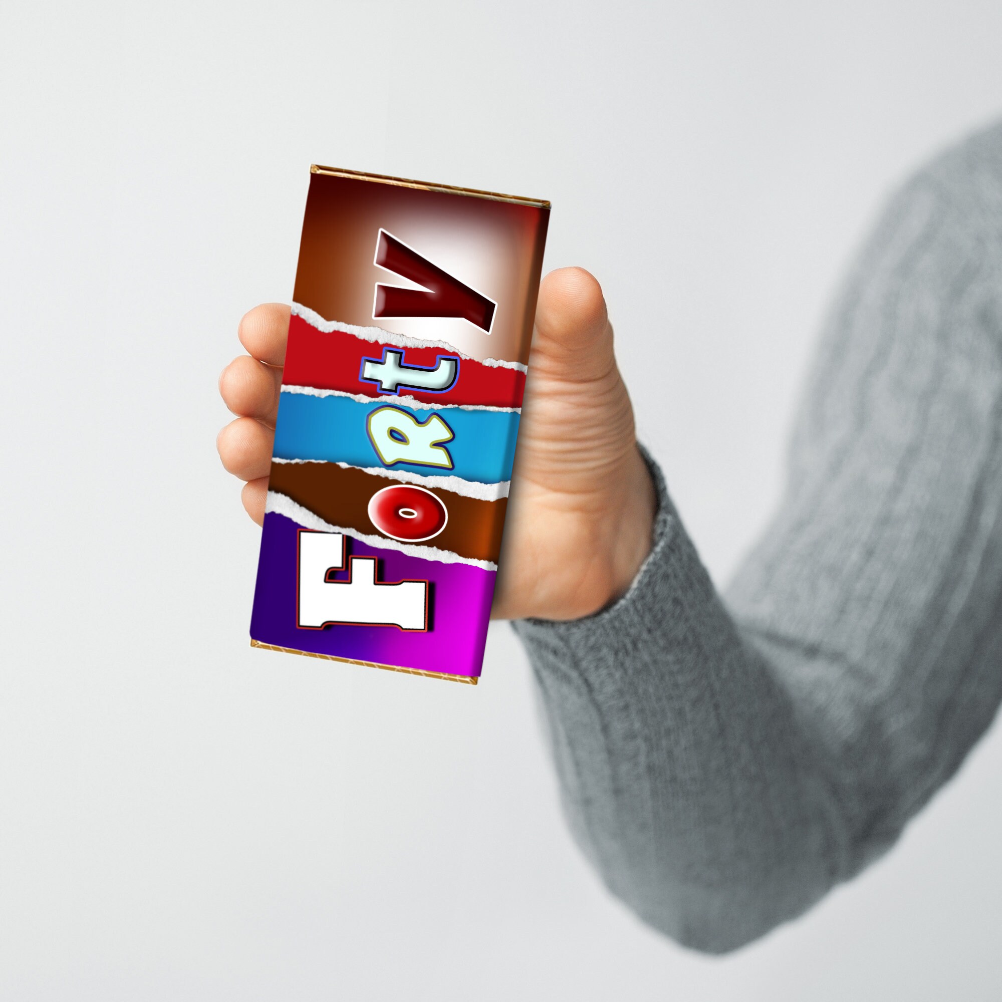 40th Birthday Novelty Chocolate Bar | Printed Chocolate Wrapper | 40th ...