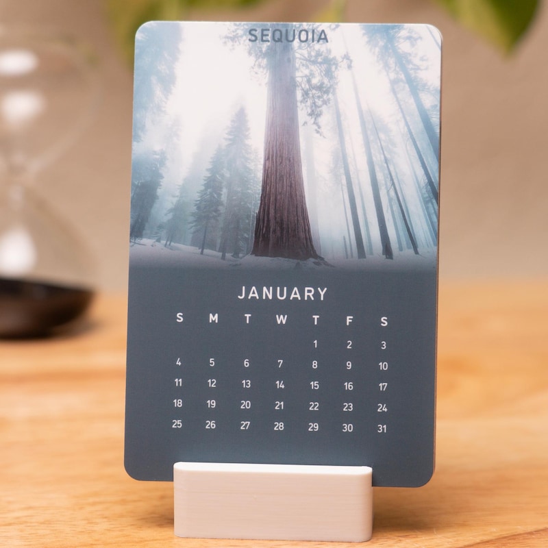 Stationary Desk Calendar - Etsy