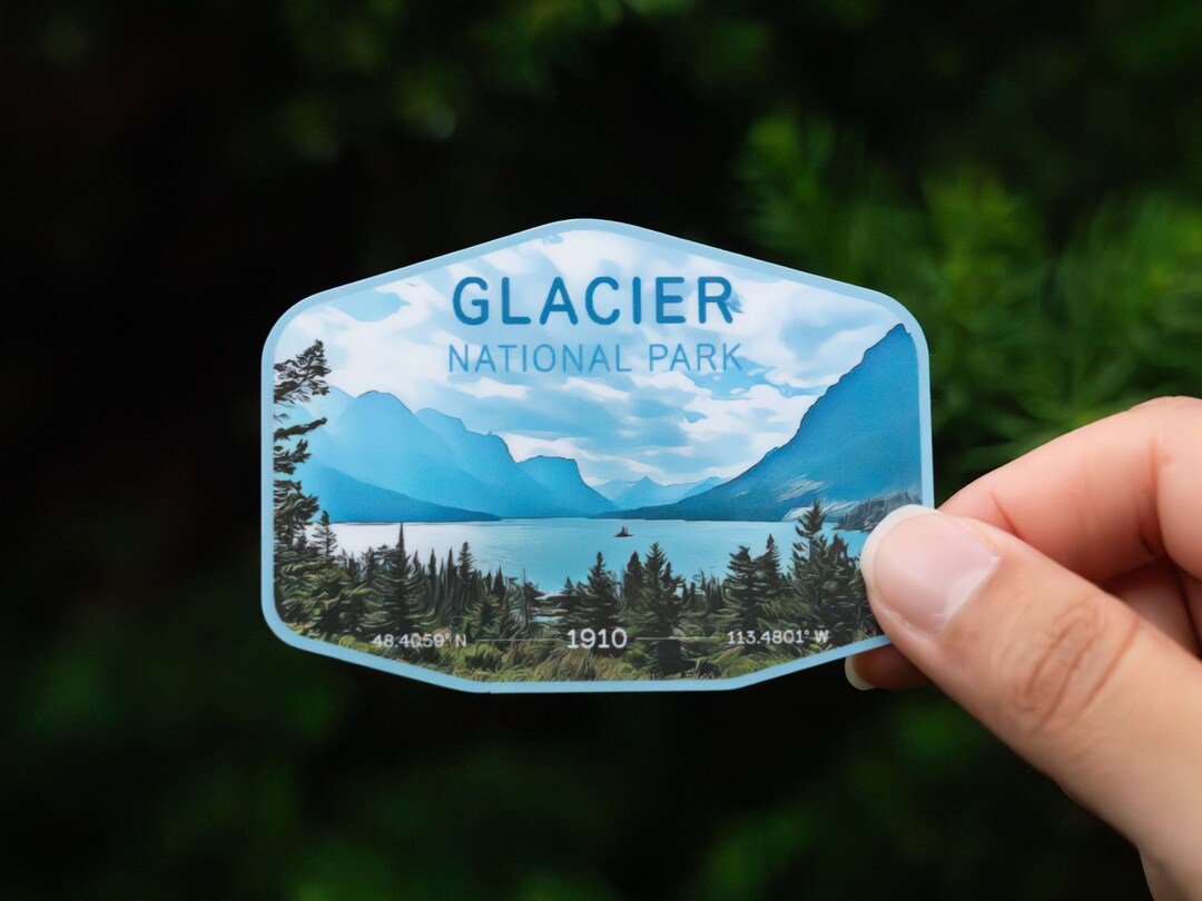 Glacier National Park・3" Waterproof Sticker・laptop Sticker・hydroflask ...