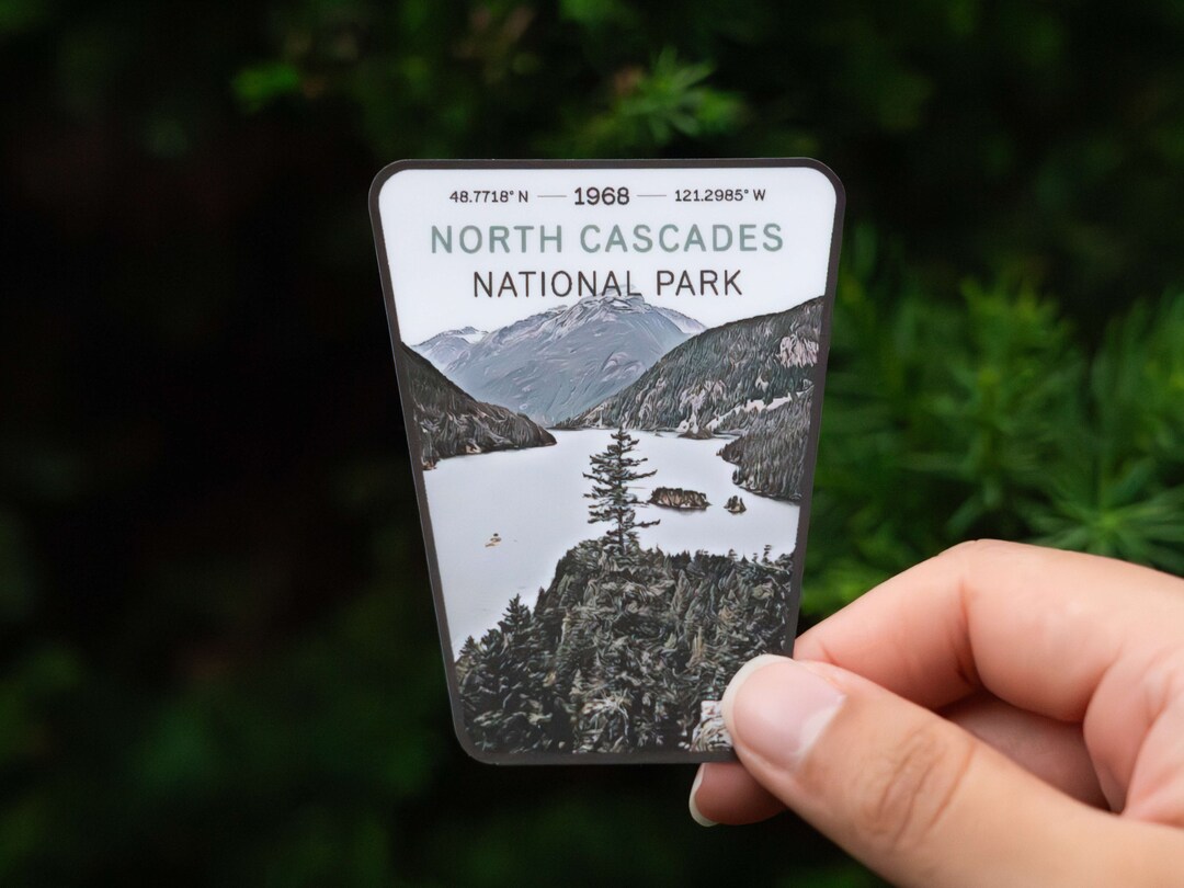 North Cascades National Park・3" Waterproof Sticker・laptop Sticker ...