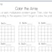 Color the Array Multiplication - Eight Worksheets - Etsy