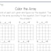 Color the Array Multiplication - Eight Worksheets - Etsy
