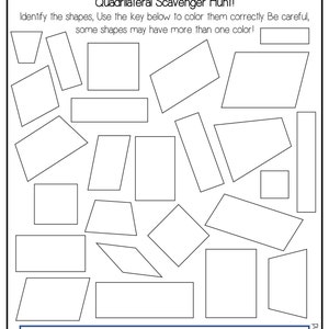 Geometry Worksheet Packet - 15 Worksheets - Etsy