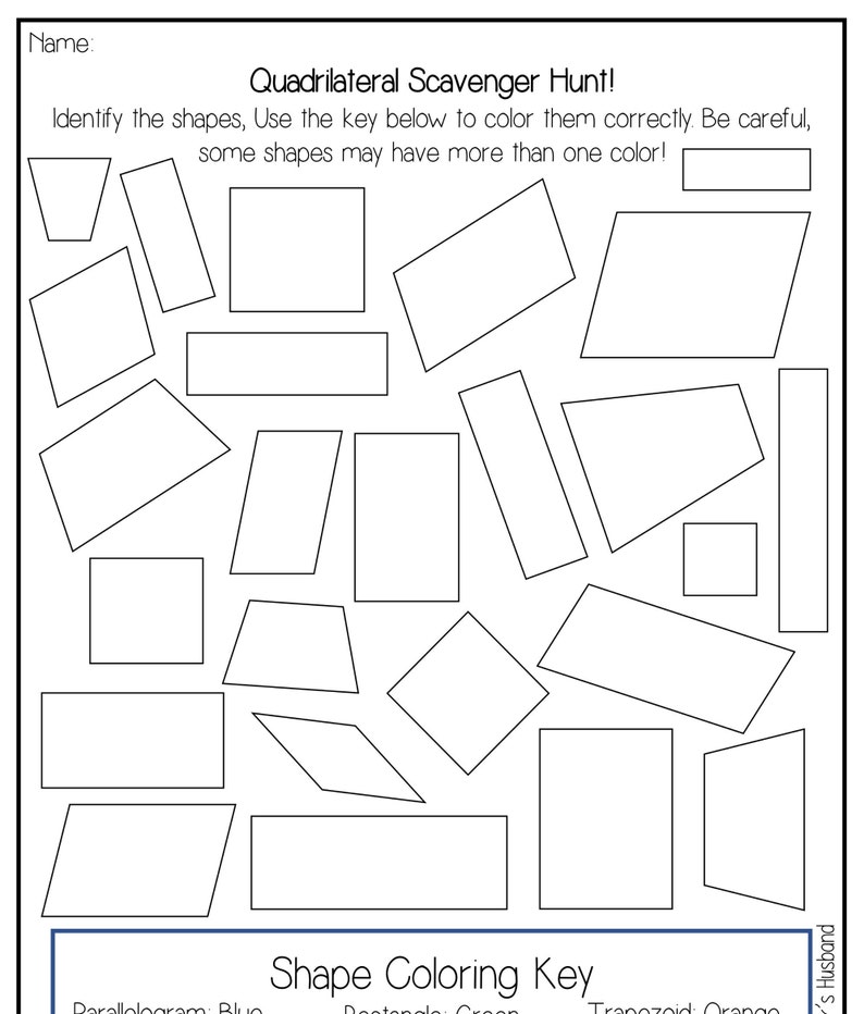 Geometry Worksheet Packet - 15 Worksheets - Etsy