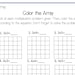 Color the Array Multiplication Eight Worksheets - Etsy