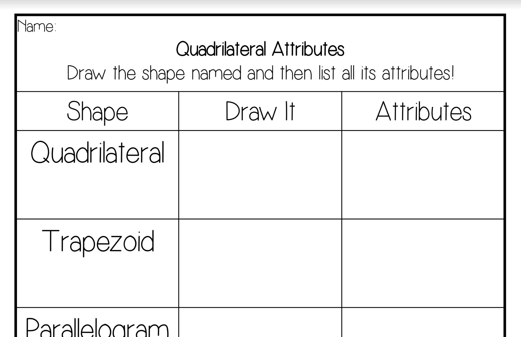 Geometry Worksheet Packet 15 Worksheets - Etsy