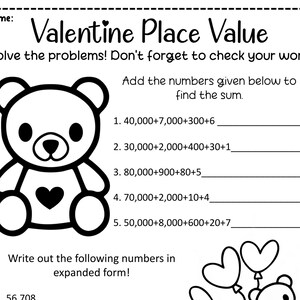 Valentine Morning Work - 14 Days - Etsy