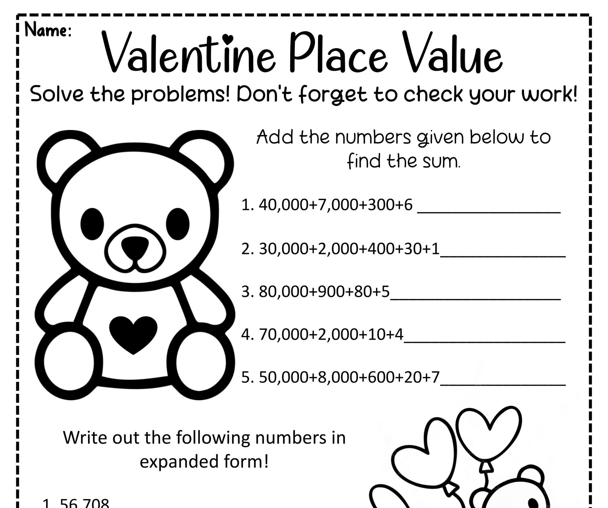 Valentine Morning Work - 14 Days - Etsy