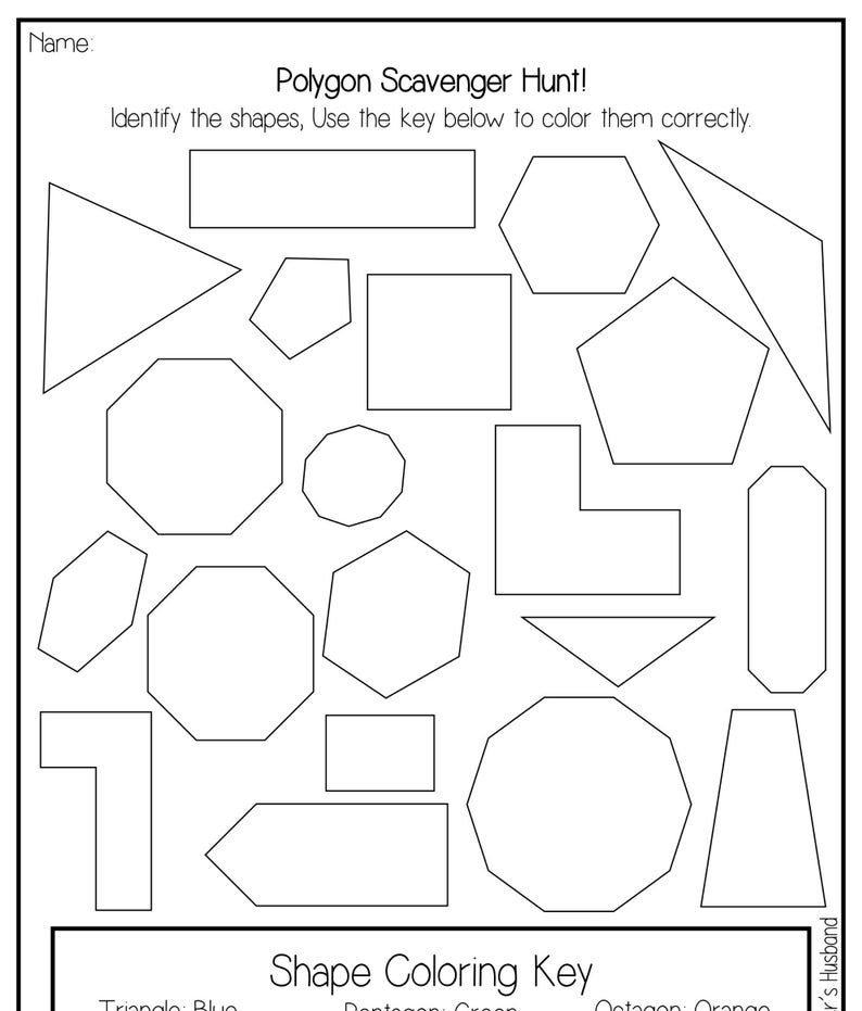 Geometry Worksheet Packet - 15 Worksheets - Etsy