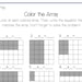 Color the Array Multiplication - Eight Worksheets - Etsy