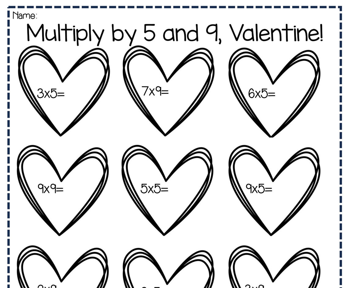 Valentine Morning Work - 14 Days - Etsy