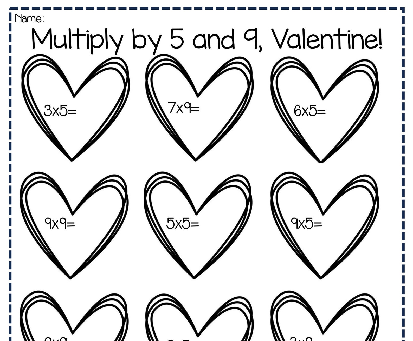 Valentine Morning Work - 14 Days - Etsy