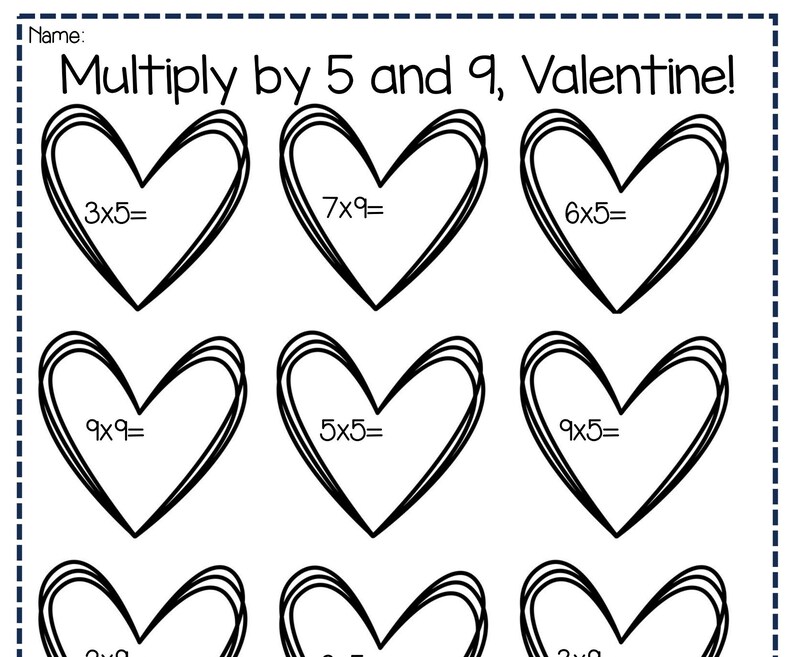 Valentine Morning Work - 14 Days - Etsy