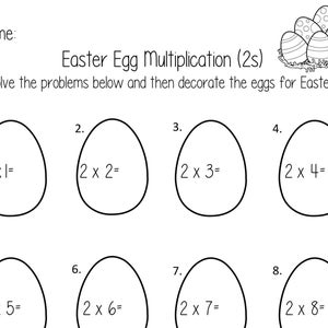 Easter Egg Multiplication - Etsy