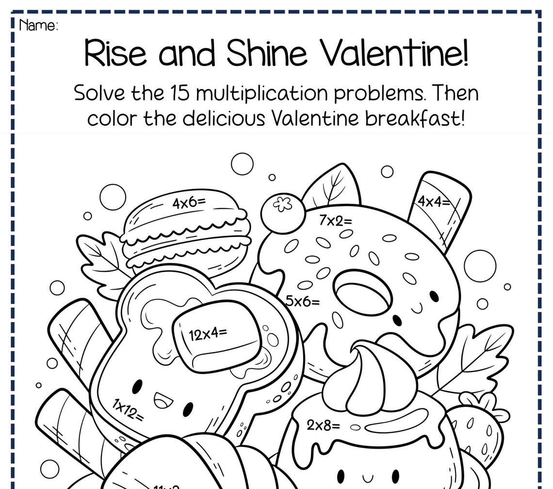 Valentine Morning Work - 14 Days - Etsy