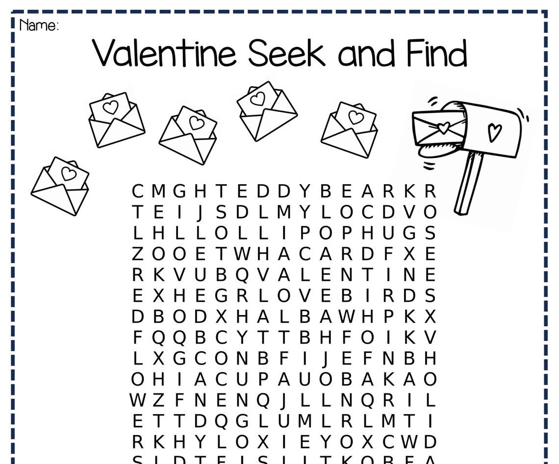 Valentine Morning Work - 14 Days - Etsy