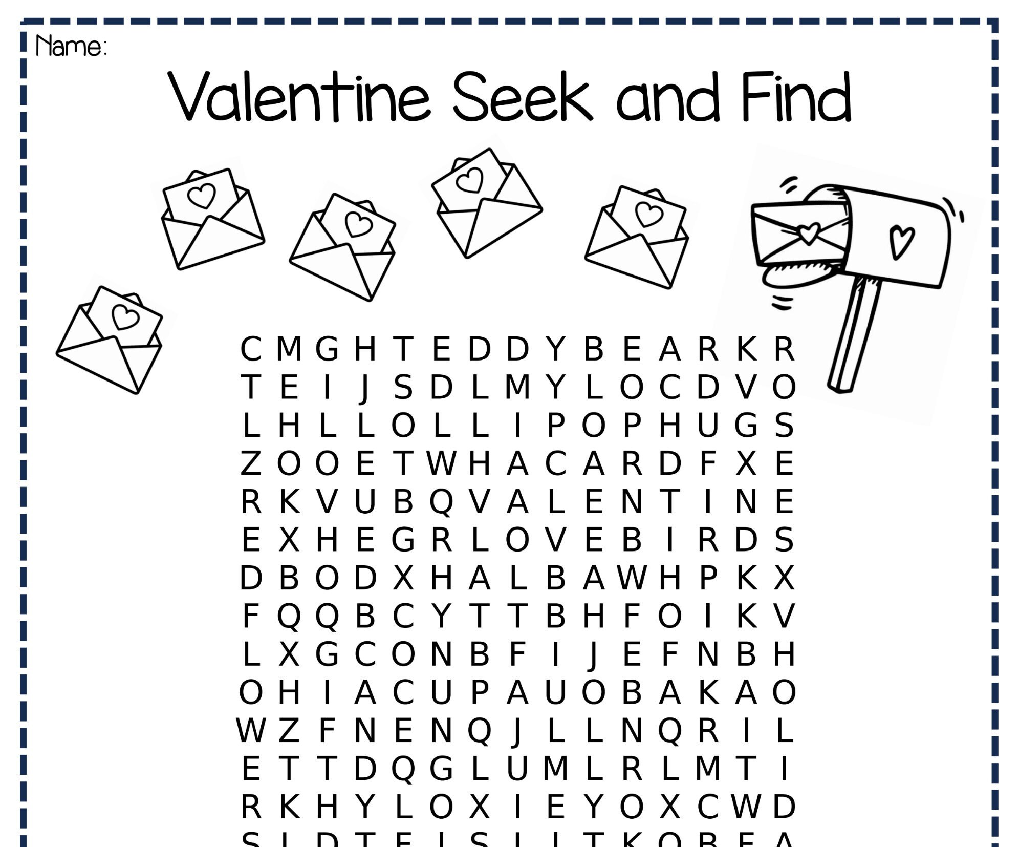 Valentine Morning Work - 14 Days - Etsy