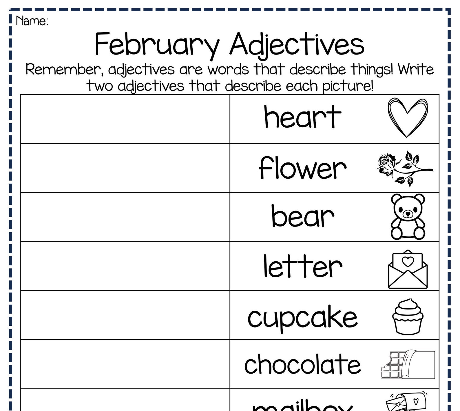 Valentine Morning Work - 14 Days - Etsy