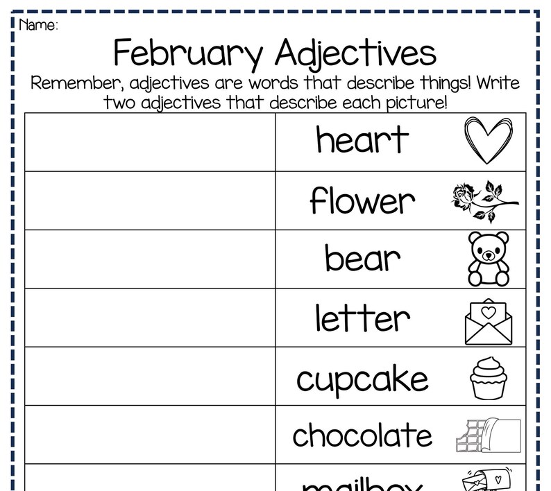 Valentine Morning Work - 14 Days - Etsy