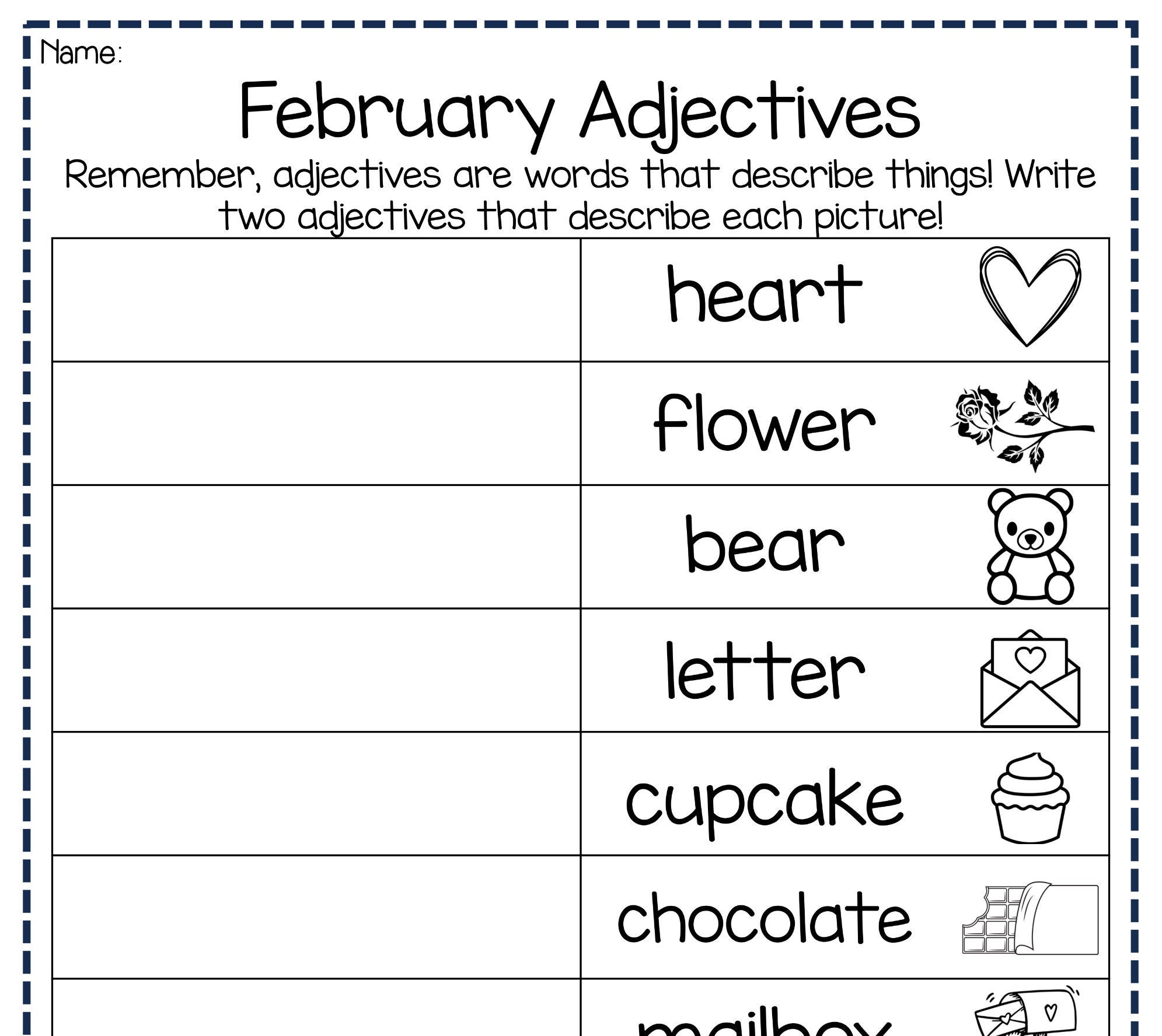 Valentine Morning Work - 14 Days - Etsy