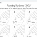 Rounding Rainbow Worksheets (10's, 100's, 1000's) - Etsy