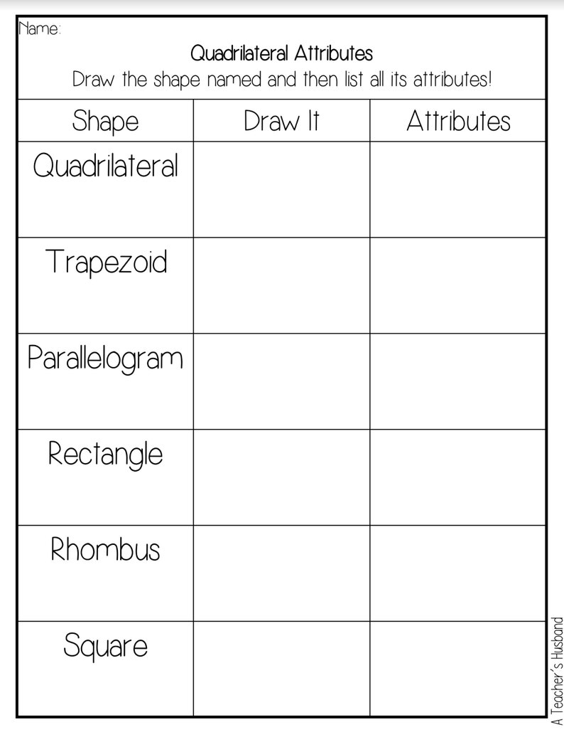 Geometry Worksheet Packet 15 Worksheets - Etsy