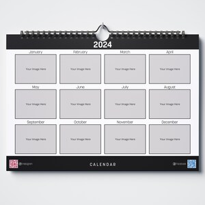2024 Calendar Printing Template. Indesign File. A4 Paper Sized. - Etsy