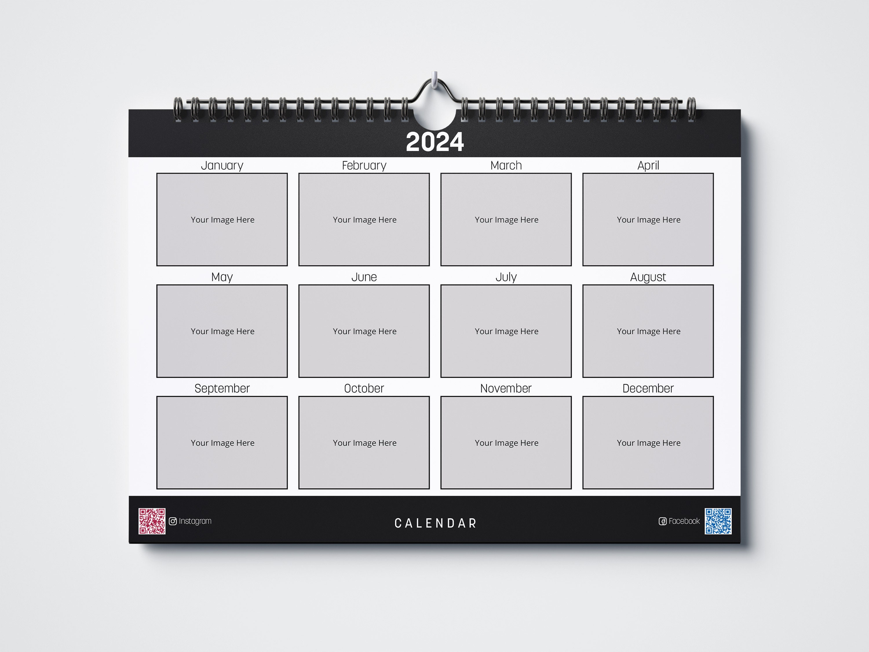 2024 Calendar Printing Template. Indesign File. A4 Paper Sized. - Etsy