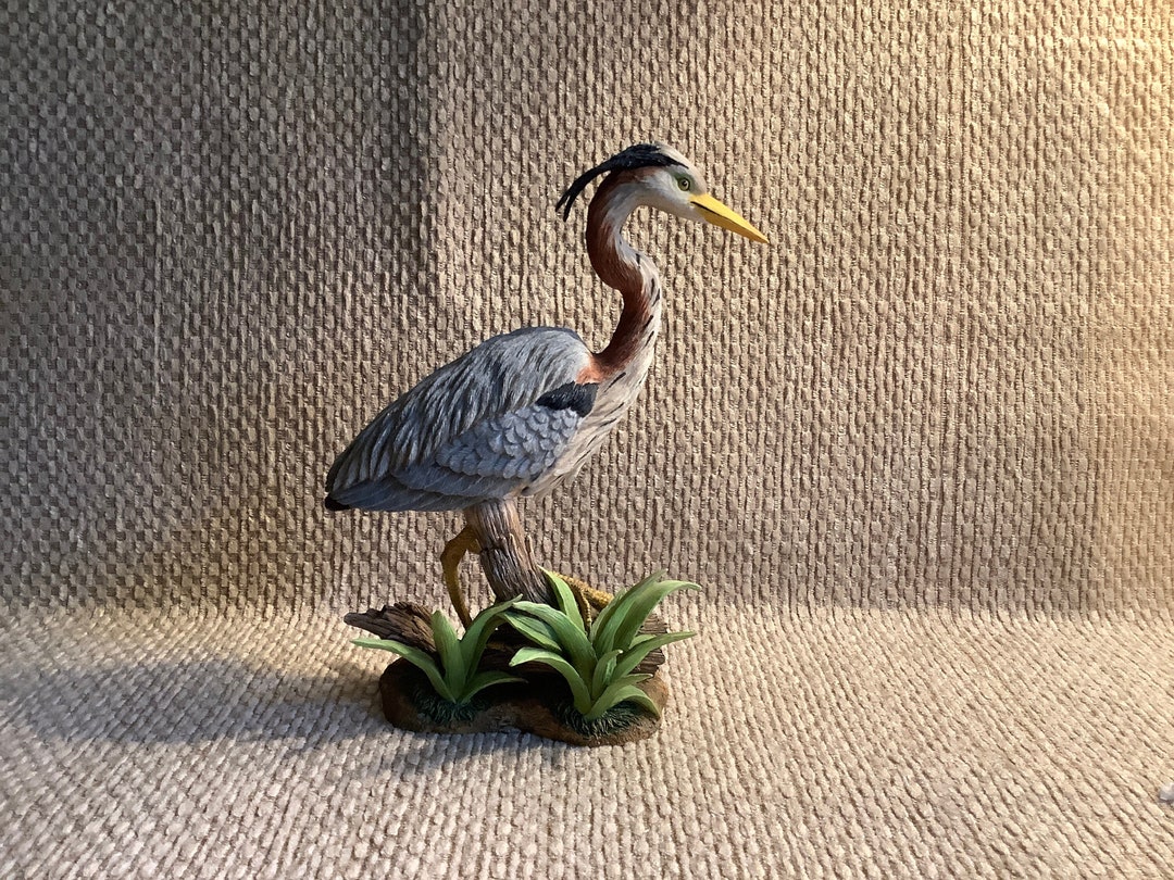 Lefton Great Blue Heron Figurine 13026, Sam Nakamura, 1999, Used - Etsy