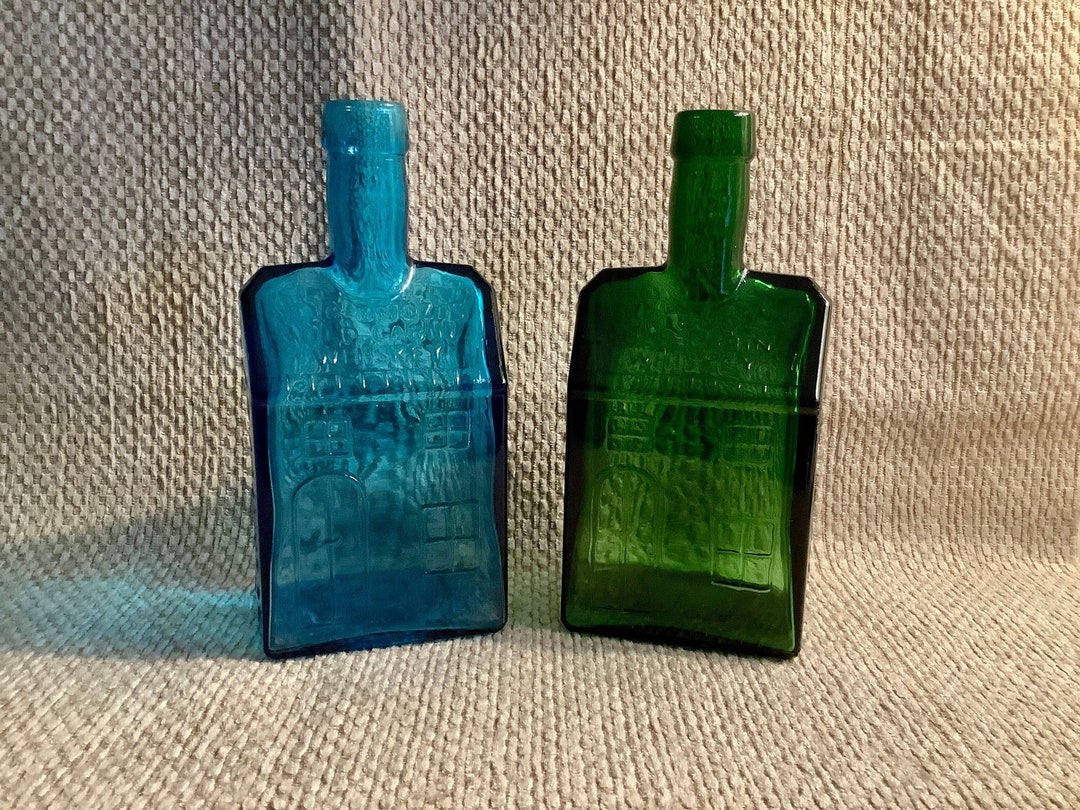E.G. Booz Old Cabin Whiskey Bottles, Choice of 2, Marked Nuline, NJ, 8 ...