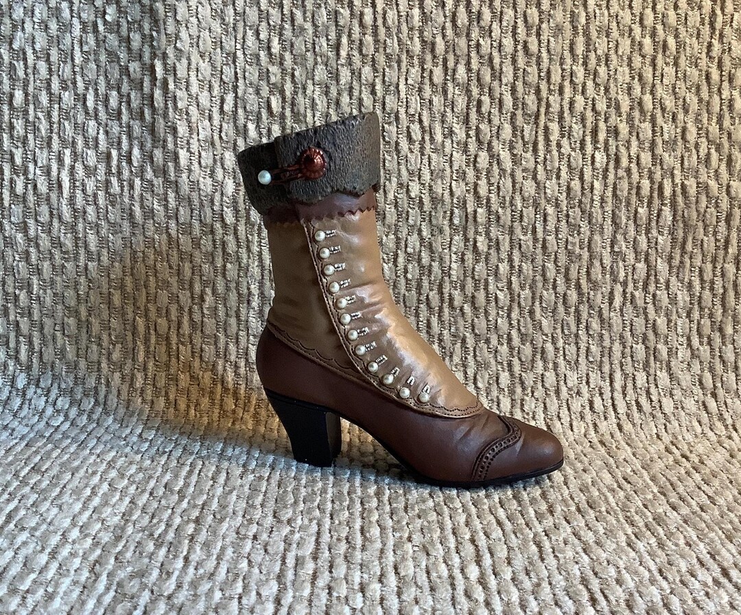 Just the Right Shoe, “high Button Boot”, Miniature Shoe, Item 25034 ...