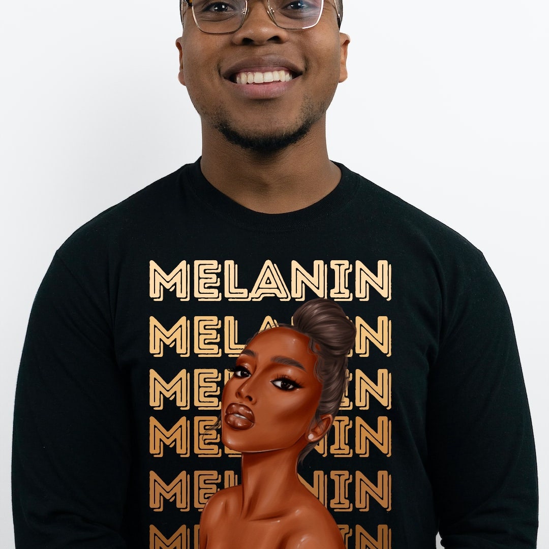 Melanin PNG Download Black History Month Melanin Girl Black Queen Love ...