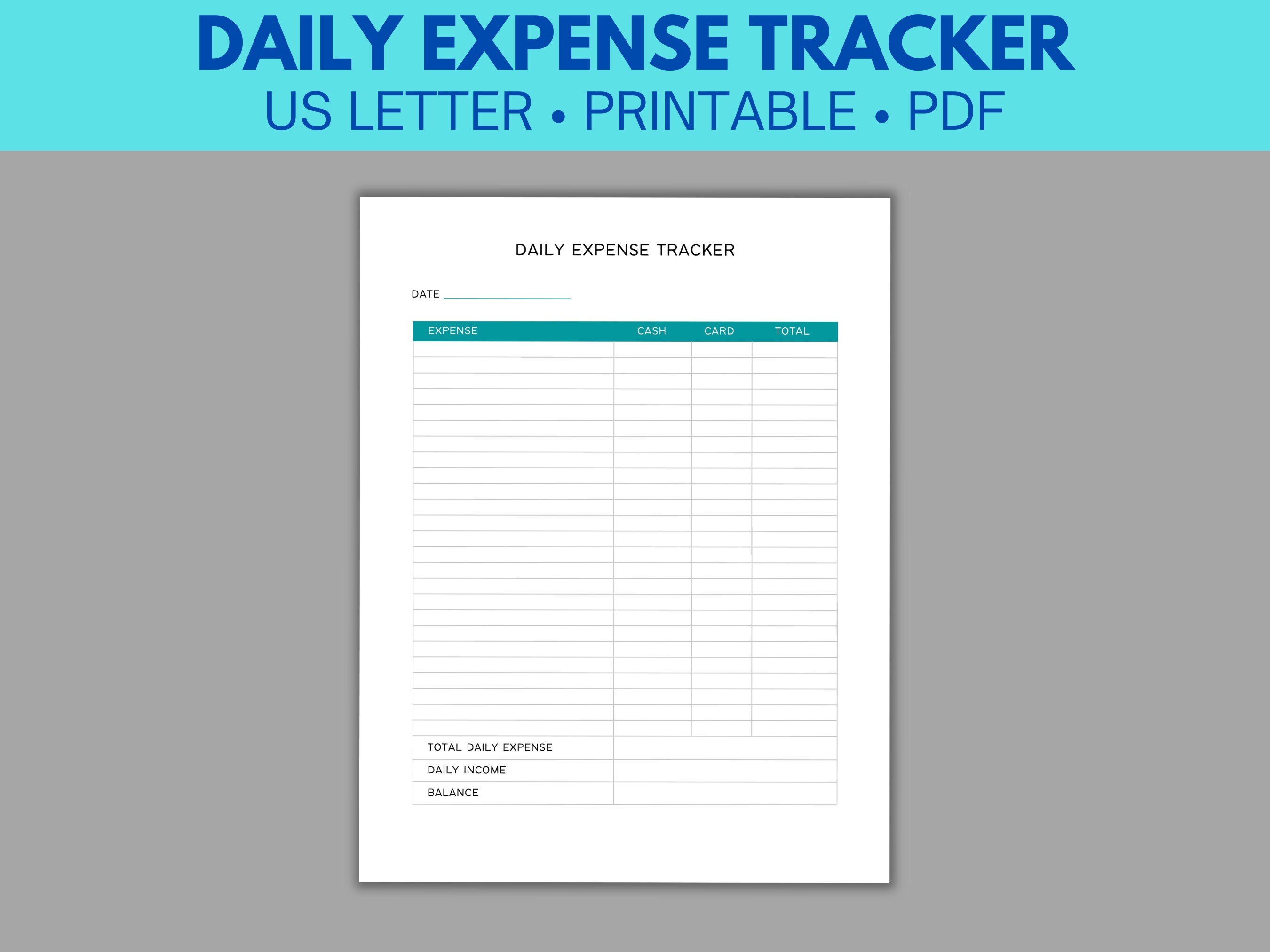 Daily Expense Tracker | Spending Tracker | Expense Tracker | Finance ...