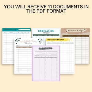 Medication Tracker Printable | Monthly Medication Tracker | Medicine ...